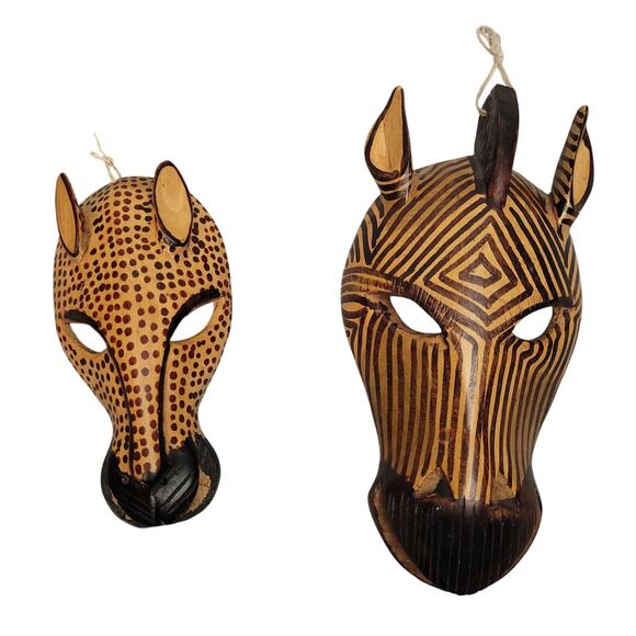 Unbranded | Wall Decor | Vintage Hand Carved Wooden African Tribal ...